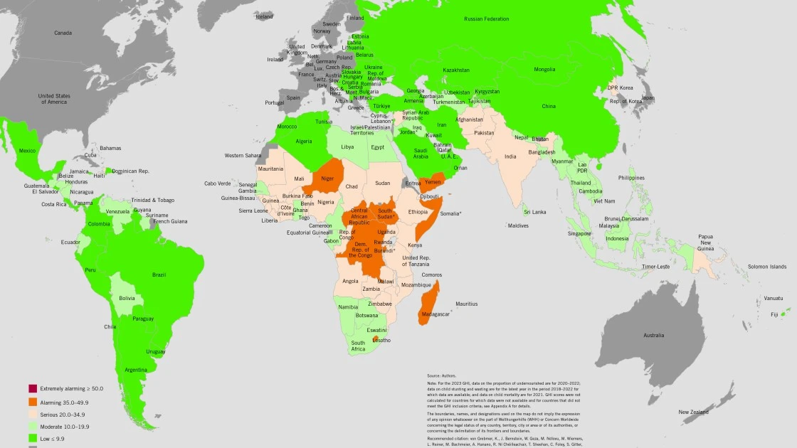World Hunger Map