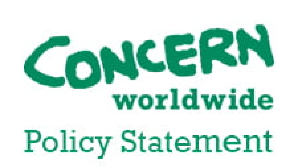 Concern Worldwide Policy Statement | Concern Worldwide